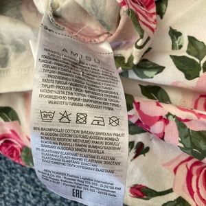 Amisu | Tops | Amisu Nwt Rose White Blouse | Poshmark